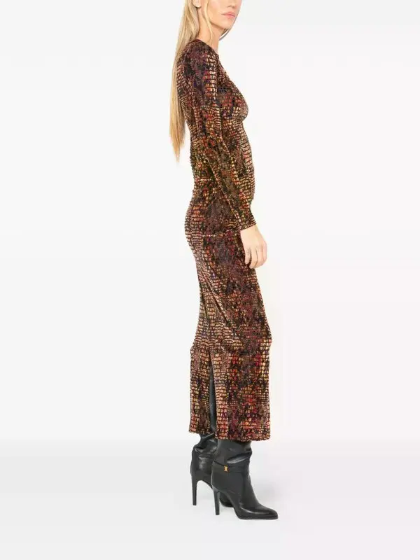 JBQ Hugo Mosaic-print Ruched Top