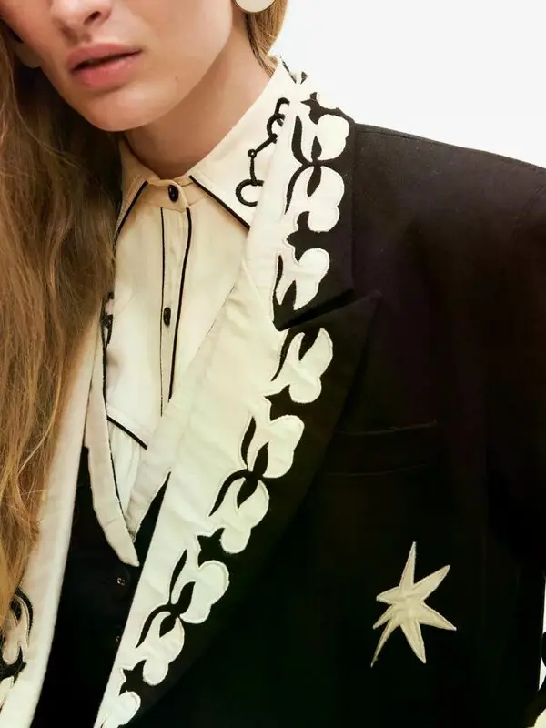 Carolina K Mama Embroidered Appliqué Jacket