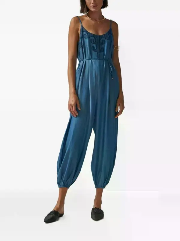 Carolina K Embroidered Appliqué Jumpsuit