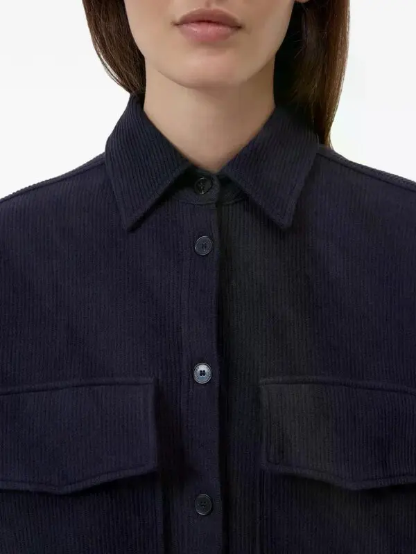 Closed Ribbed Pocket Shirt