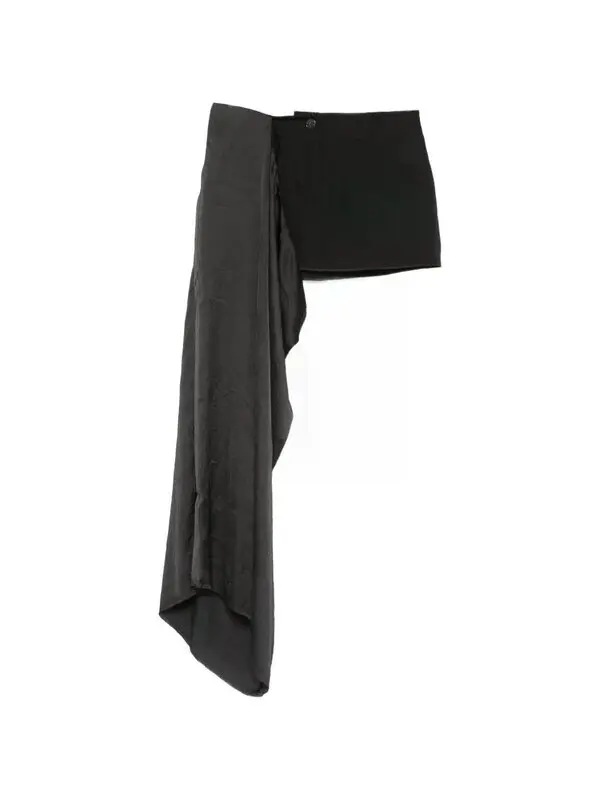 Isabel Benenato Draped Mini Skirt