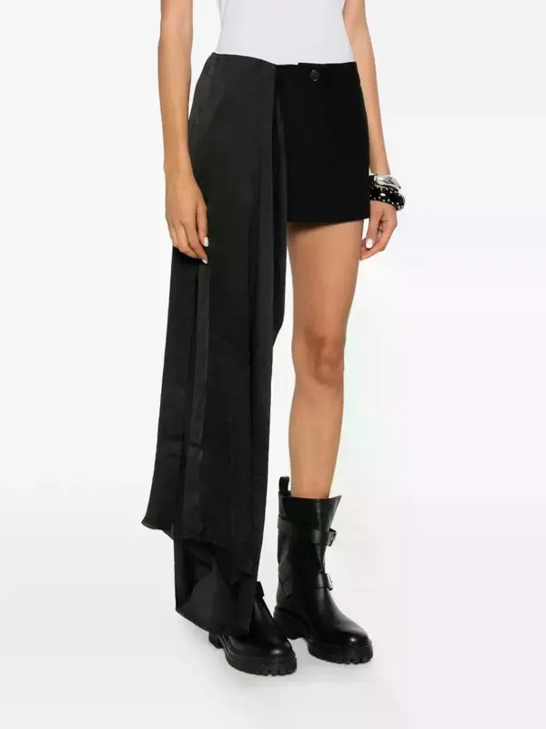 Isabel Benenato Draped Mini Skirt