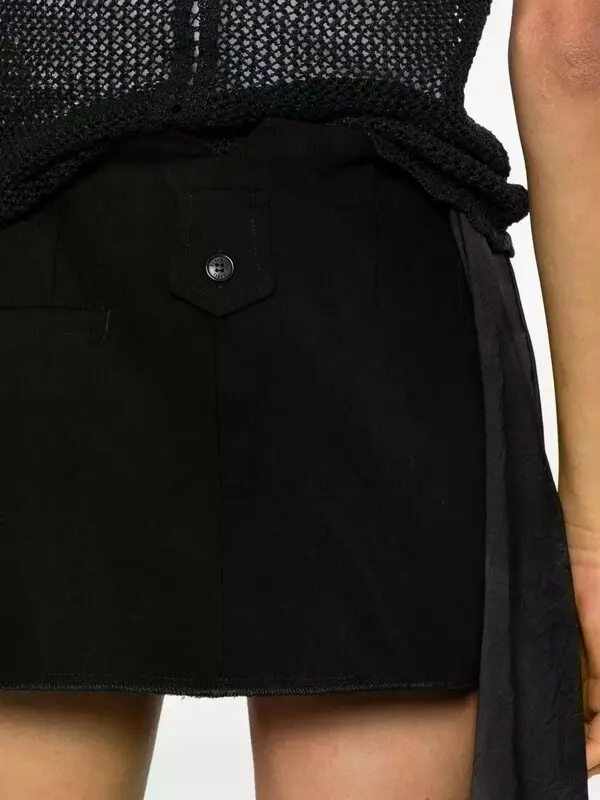 Isabel Benenato Draped Mini Skirt