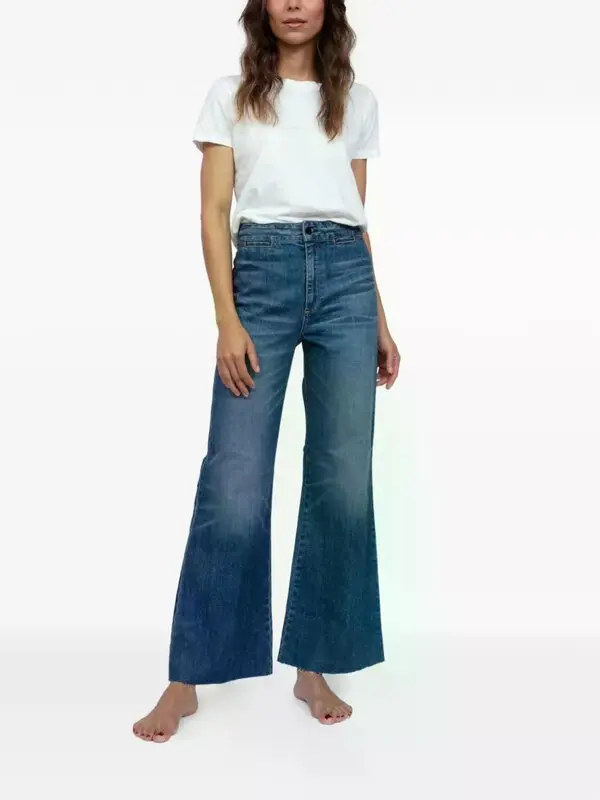 ASKK NY Whiskered Raw-hem Jeans
