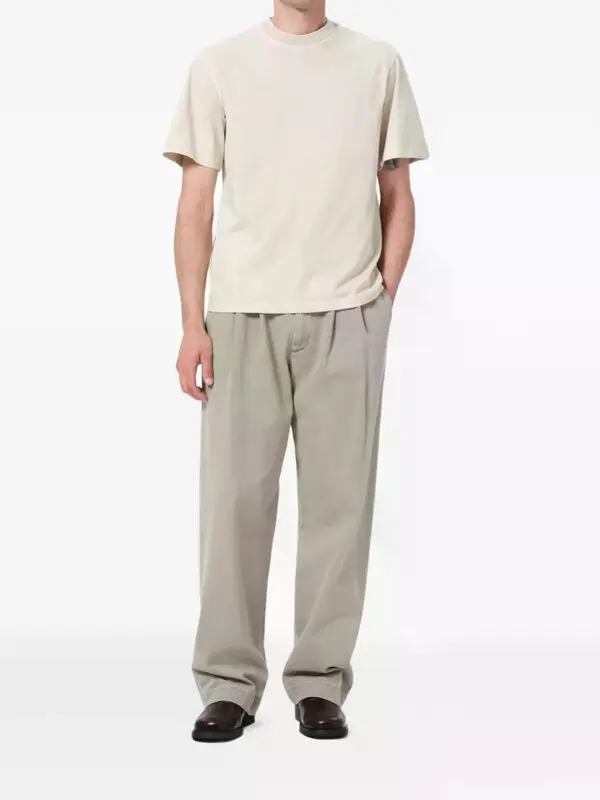 AGOLDE Slater Pleated Straight-leg Trousers - Neutrals