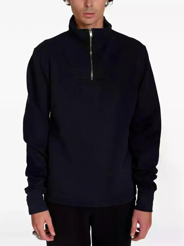 LES TIEN Panelled Zip-up Sweater