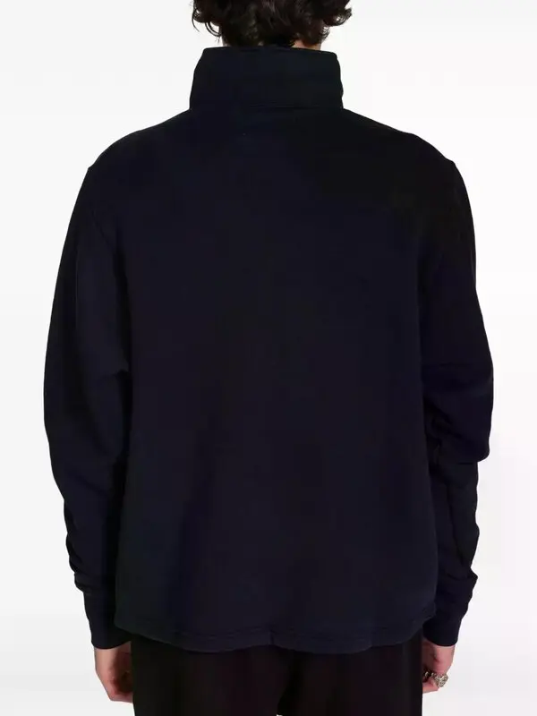 LES TIEN Panelled Zip-up Sweater