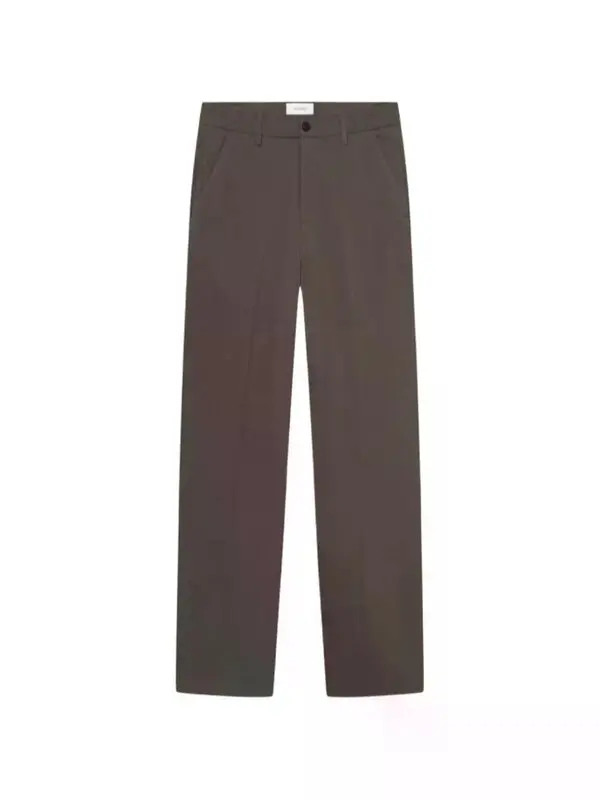 LES DEUX Como Pressed-crease Trousers - Brown