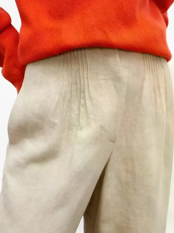 TWP Pleated Wide-leg Trousers