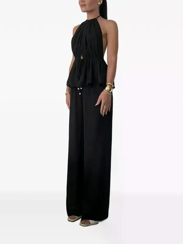 TAYLOR Pearl-embellished Drawstring Trousers
