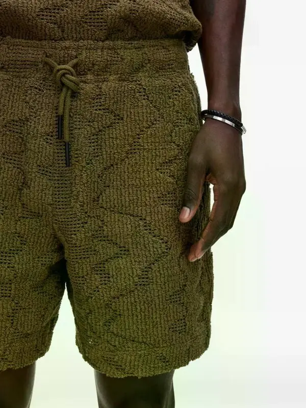OAS Company Jacquard-knit Drawstring Shorts