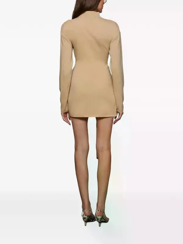 ET OCHS Poala Gathered Draped Dress - Neutrals