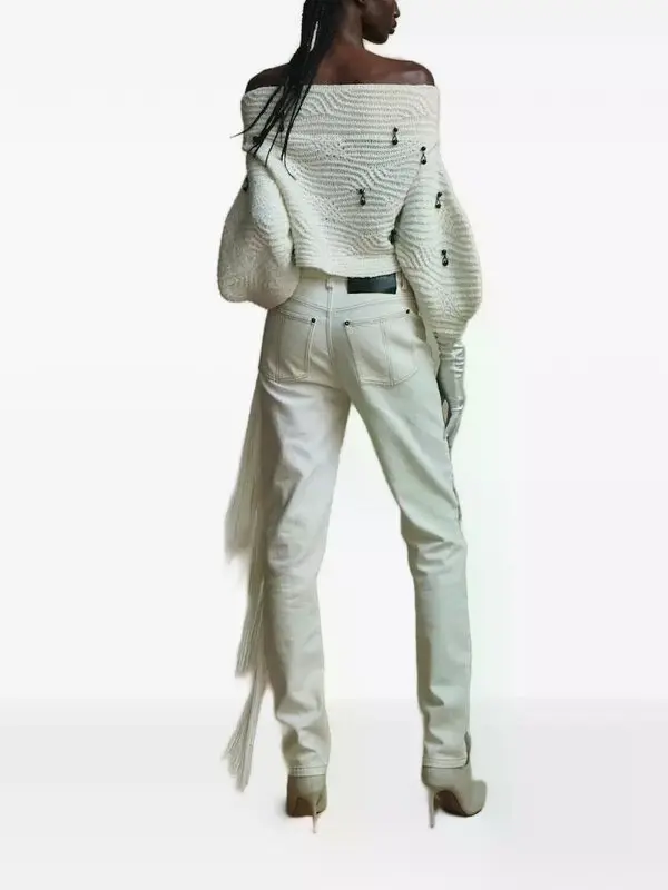 Hellessy Fringe-detailed Distressed Jeans