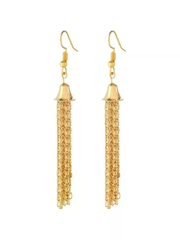 Nina Ricci 1980 Tasselled Earrings - Gold