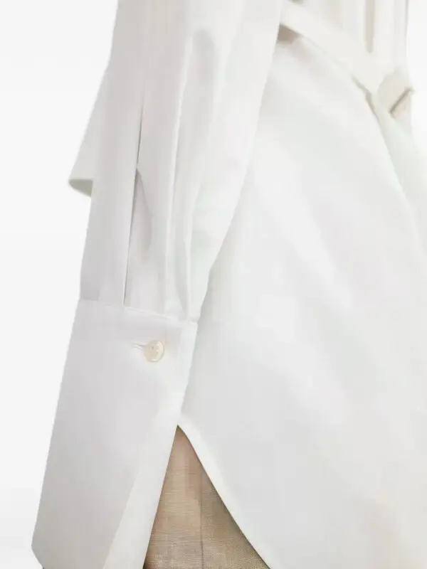 Wardrobe.NYC Layered Buckle-strap Blouse