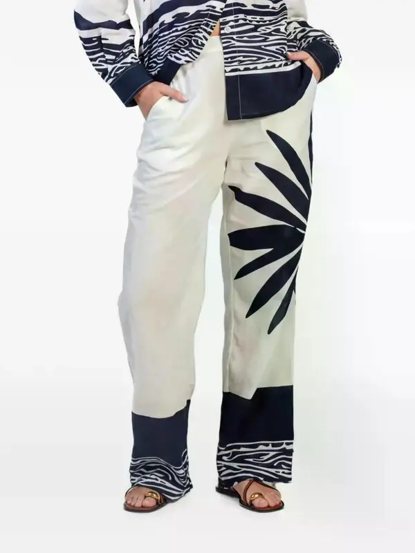 DIARRABLU Graphic Print Trousers - Neutrals