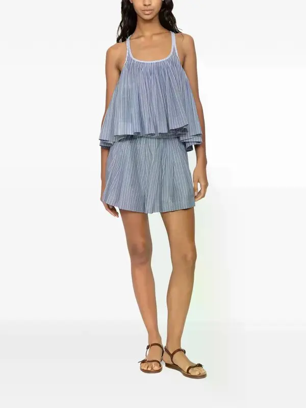 Sea Striped Tiered Top