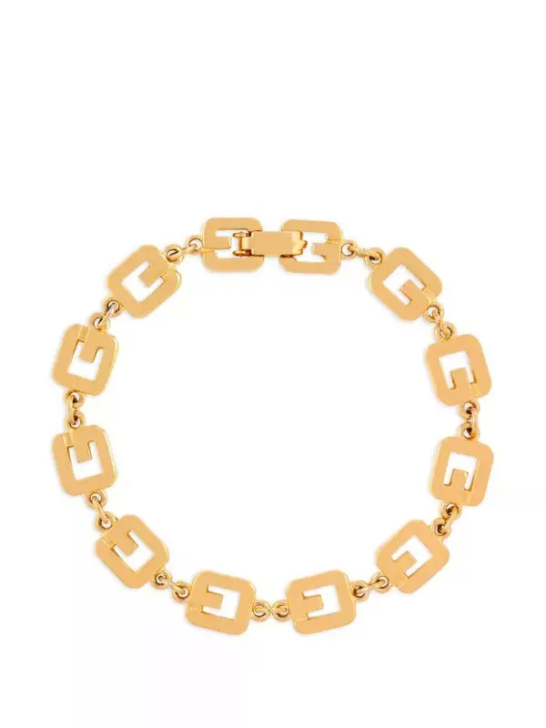 Givenchy 1980s Logo Bracelet - Gold