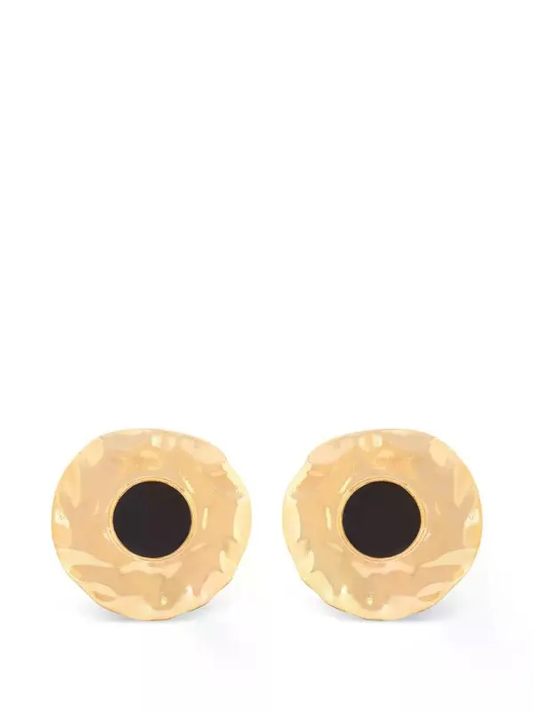 SUSAN CAPLAN 1980s Clip-on Earrings - Gold