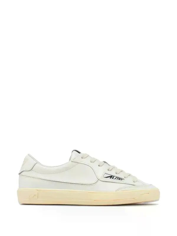 AUTRY Windscape Logo-patch Leather Sneakers - Neutrals