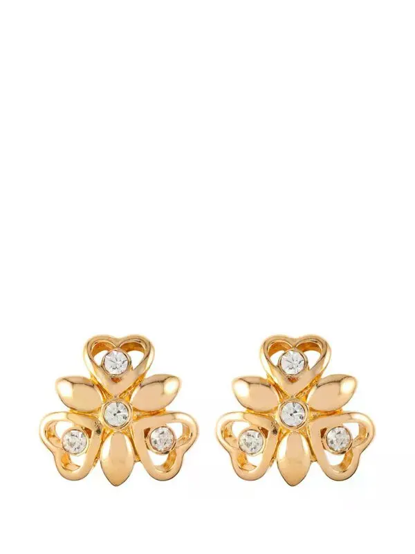 Nina Ricci 1980s Clip-on Earrings - Gold