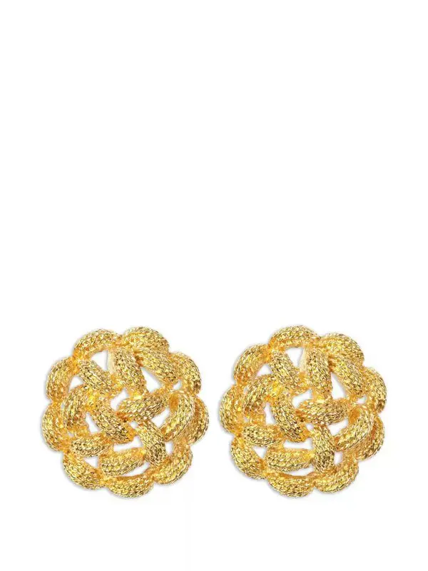 MONET 1980 Braided Earrings - Gold