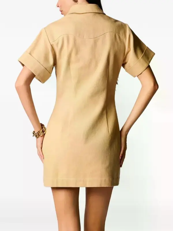 HEVRON Beca Western-yoke Shirt Dress