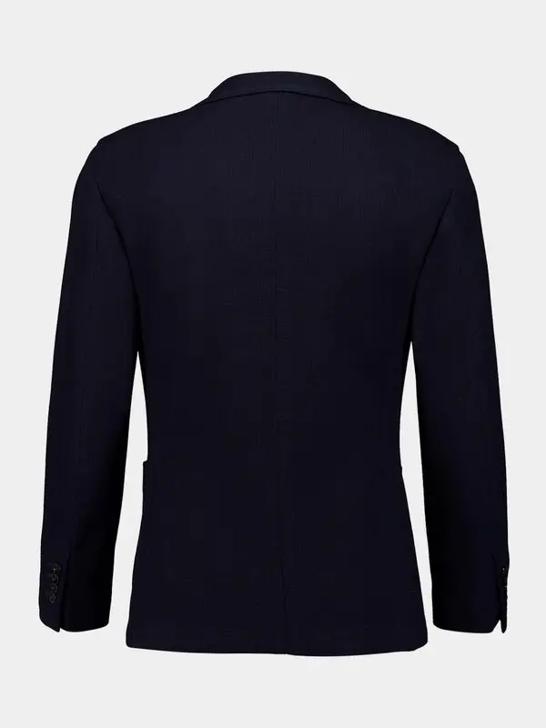 Boglioli Blue Single-breasted Wool Blazer - Grey