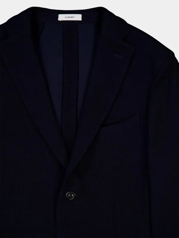 Boglioli Blue Single-breasted Wool Blazer - Grey