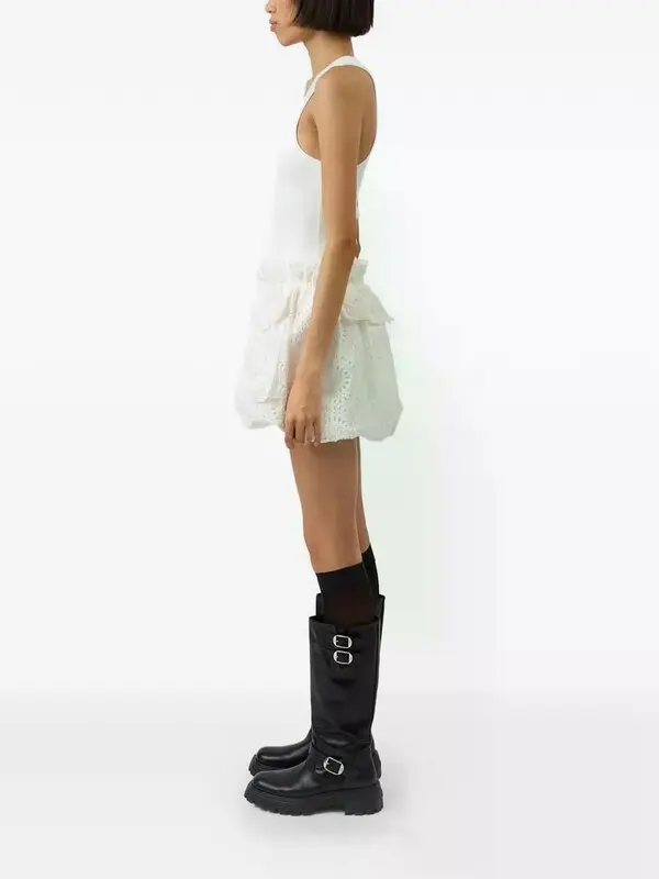 AKNVAS Indi Eyelet-embroidered Ruffled Dress