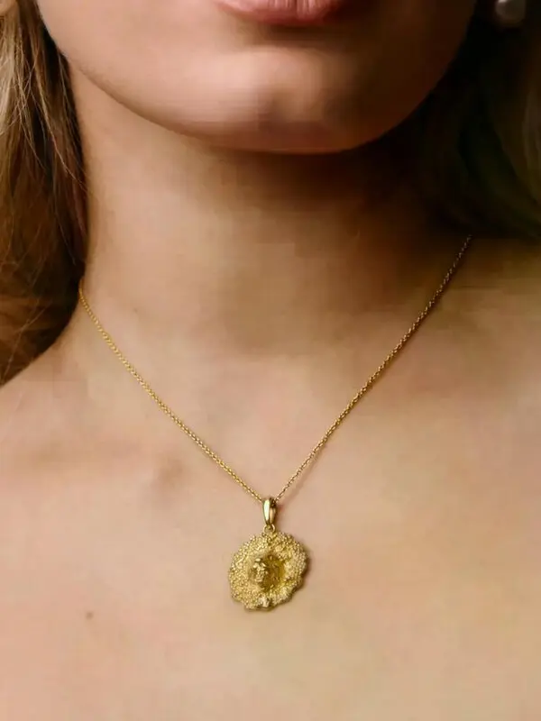 FREYA ROSE Lion Pendant - Gold