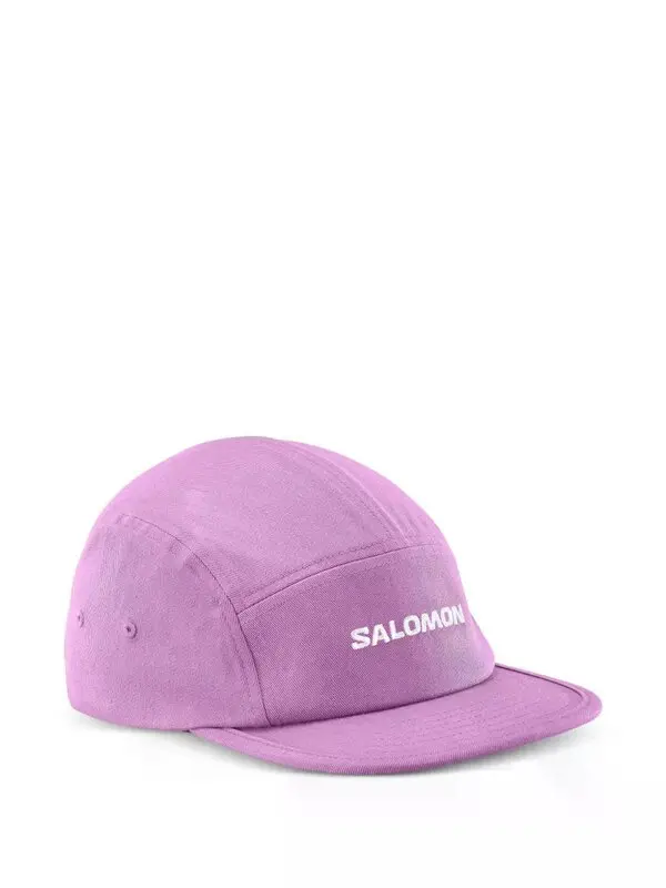 SALOMON Logo-print Five-panel Cap - Purple