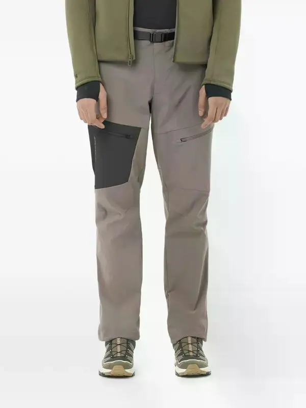 SALOMON Panelled Buckled-belt Trousers