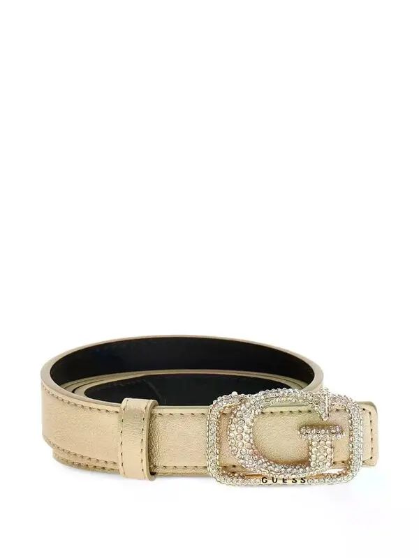 Guess Logo-buckle Belt - Gold