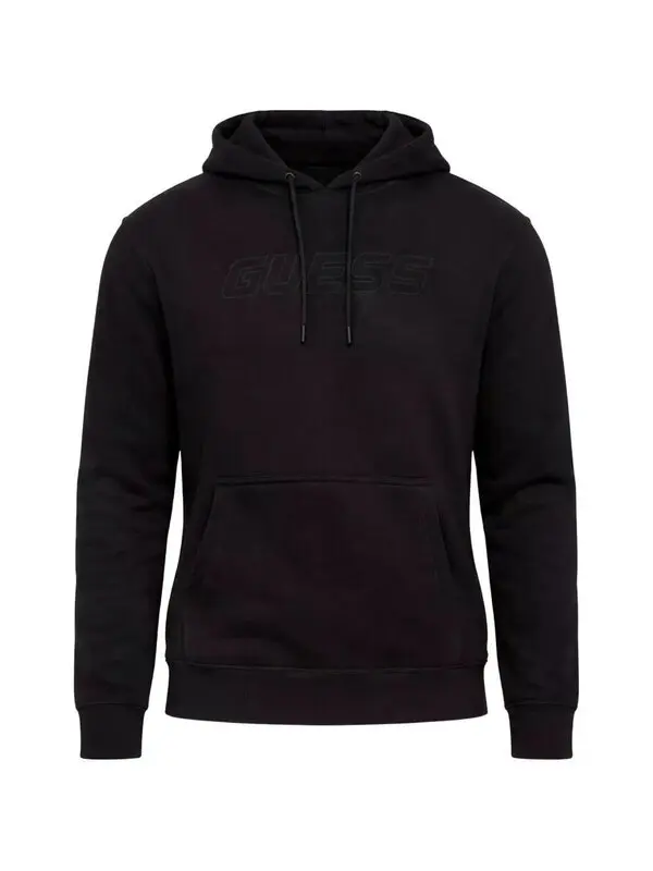 Guess Drawstring Hoodie - Black