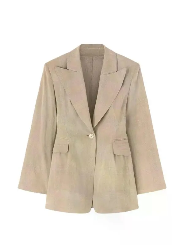 Ermanno Scervino Single-breasted Prince Of Wales Check Blazer