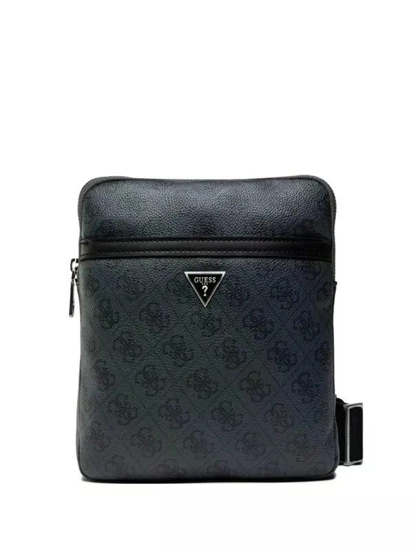 Guess Mini Milano Logo-pattern Messenger Bag - Black