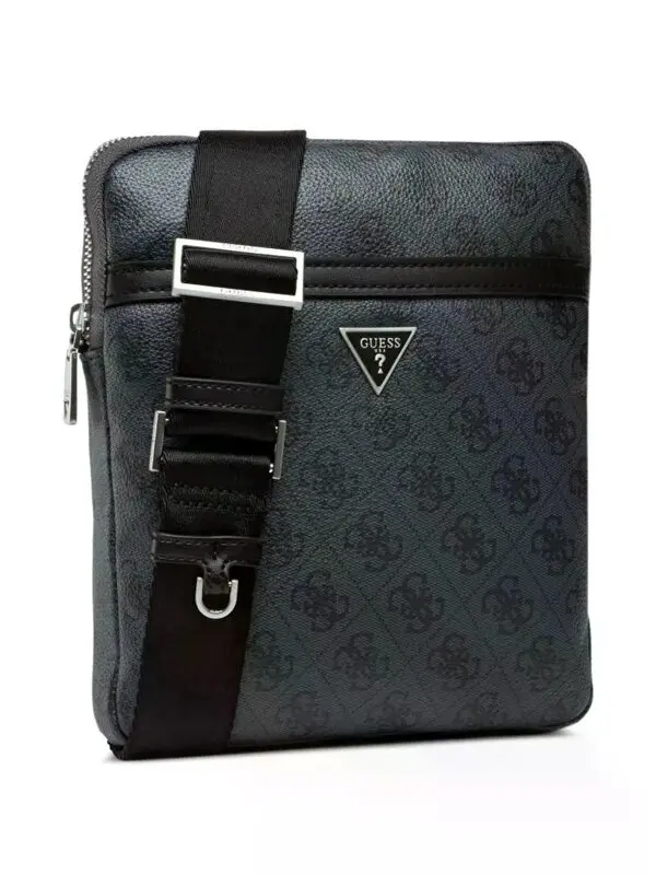 Guess Mini Milano Logo-pattern Messenger Bag - Black
