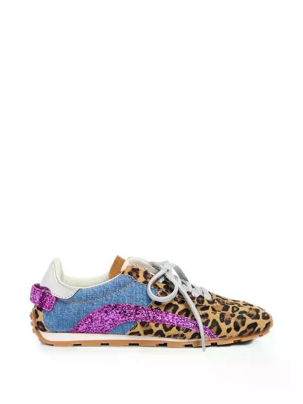Dsquared2 Wild2" Printed Lace-up Sneakers - Neutrals