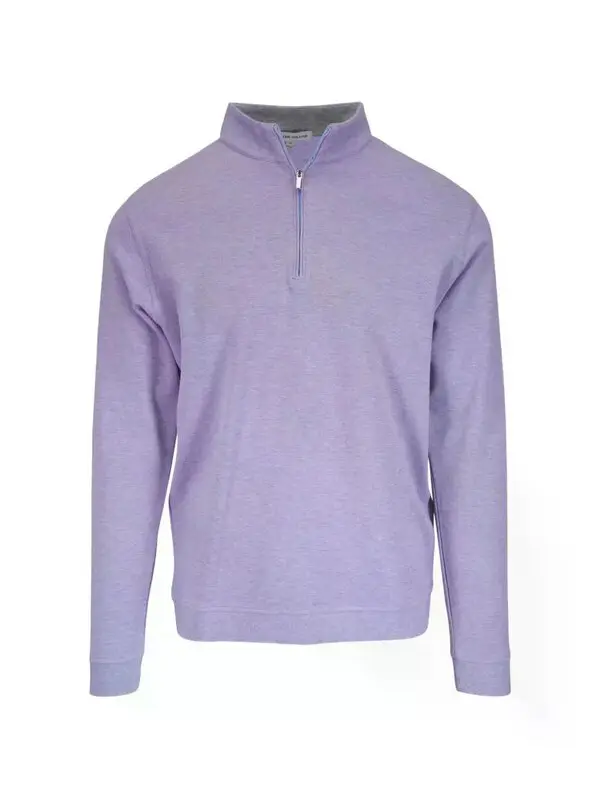 Peter Millar Crown Comfort Quarter-zip Sweater - Purple
