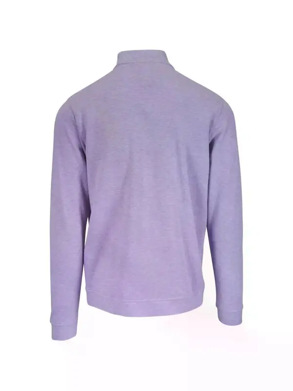 Peter Millar Crown Comfort Quarter-zip Sweater - Purple
