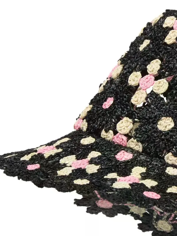Fendi Crochet-knit Floral Bucket Hat