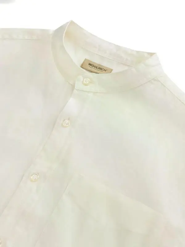 Woolrich Garment-dyed Linen Shirt - Neutrals