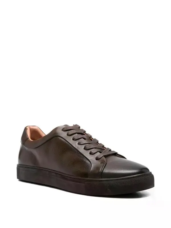 SERGIO MORETTI FIRENZE Pebbled Leather Sneakers