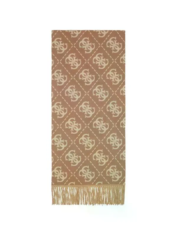 Guess Patterned Scarf - Brown