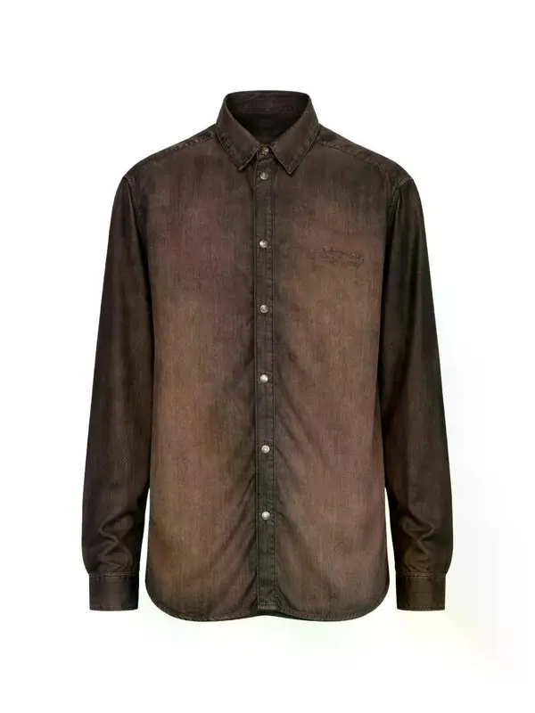DIESEL® D-simply-s16 Ombre-effect Denim Shirt