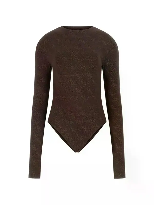Guess Logo-print Long-sleeve Bodysuit