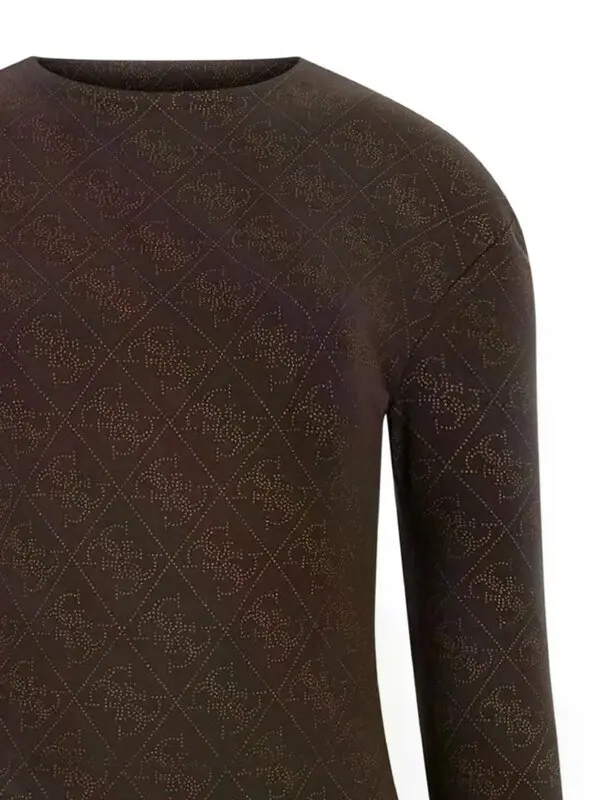 Guess Logo-print Long-sleeve Bodysuit