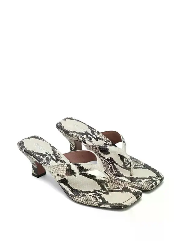 Paris Texas Portofino Snakeskin-effect Sandals