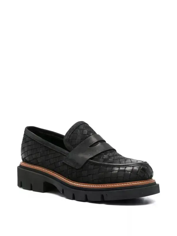 SERGIO MORETTI FIRENZE Woven Chunky-sole Loafers